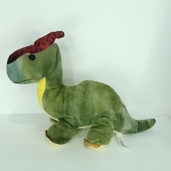 hugfun | Toys | Hugfun Dinosaur Parsaur Green Red Head Plush Stuffed ...